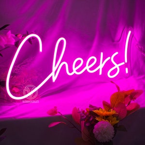 Cheers Neon Sign, Wedding Neon Sign, Bar Sign, Custom Neon Sign, Bar ...