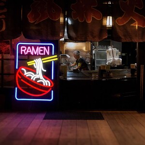 Ramen Neon Sign, Japanesse Ramen Sign, Food Wall Decor, Custom Ramen ...