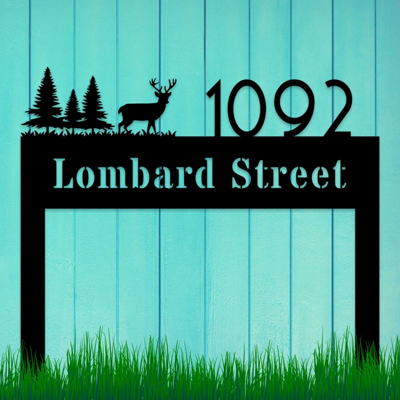 House Number Yard Sign - Etsy