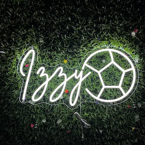 Custom Name Neon Sign for Kids, Soccer Neon Sign Custom Neon Sign ...