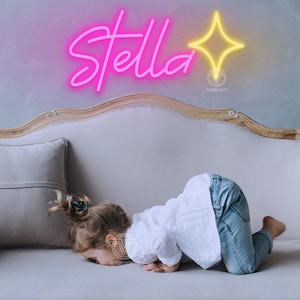 Custom Name Neon Sign for Kids, Neon Sign Custom Neon Sign Bedroom ...