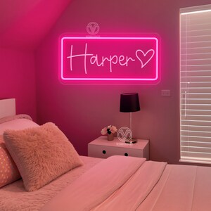 Custom Name Neon Sign for Kids, Neon Sign Custom Neon Sign Bedroom ...