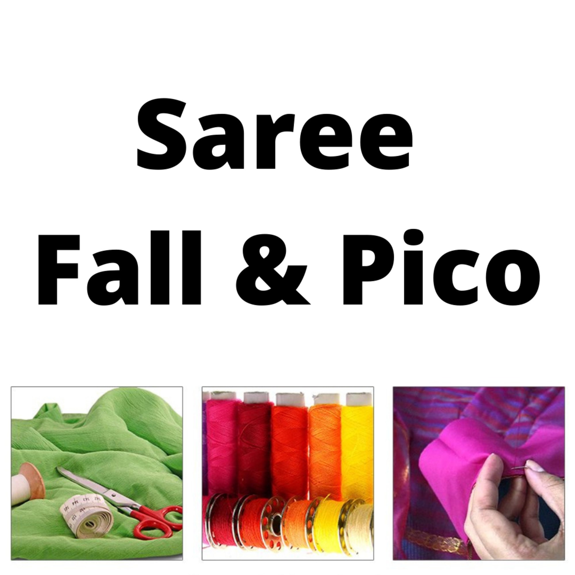Saree Fall & Pico Service | Etsy