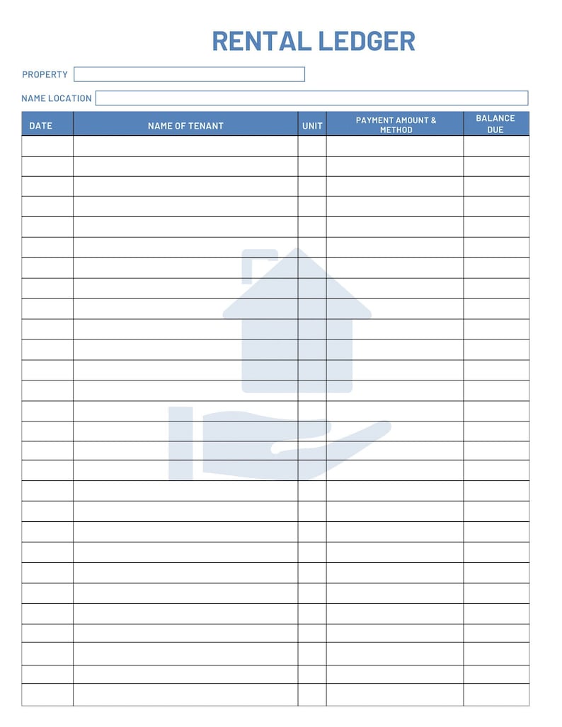 Rental Ledger - Etsy
