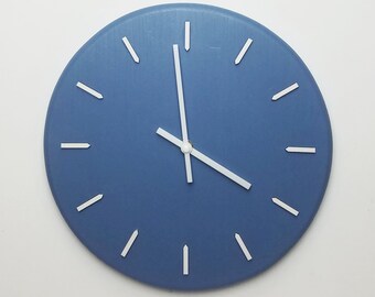 Blue Wall Clock - Etsy UK