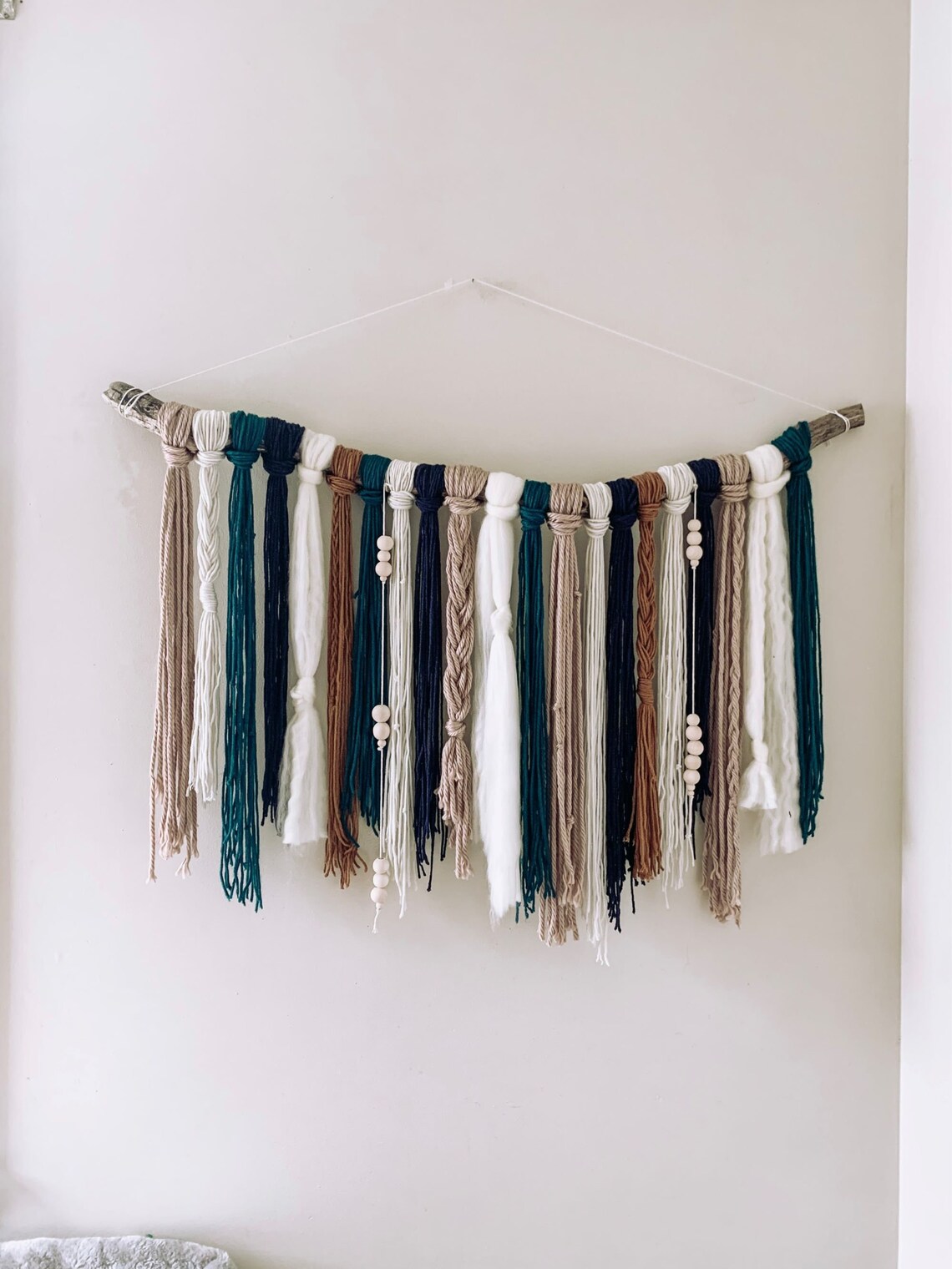 Macrame Wall Hanging Decor Fiber Art Boho Hippie - Etsy