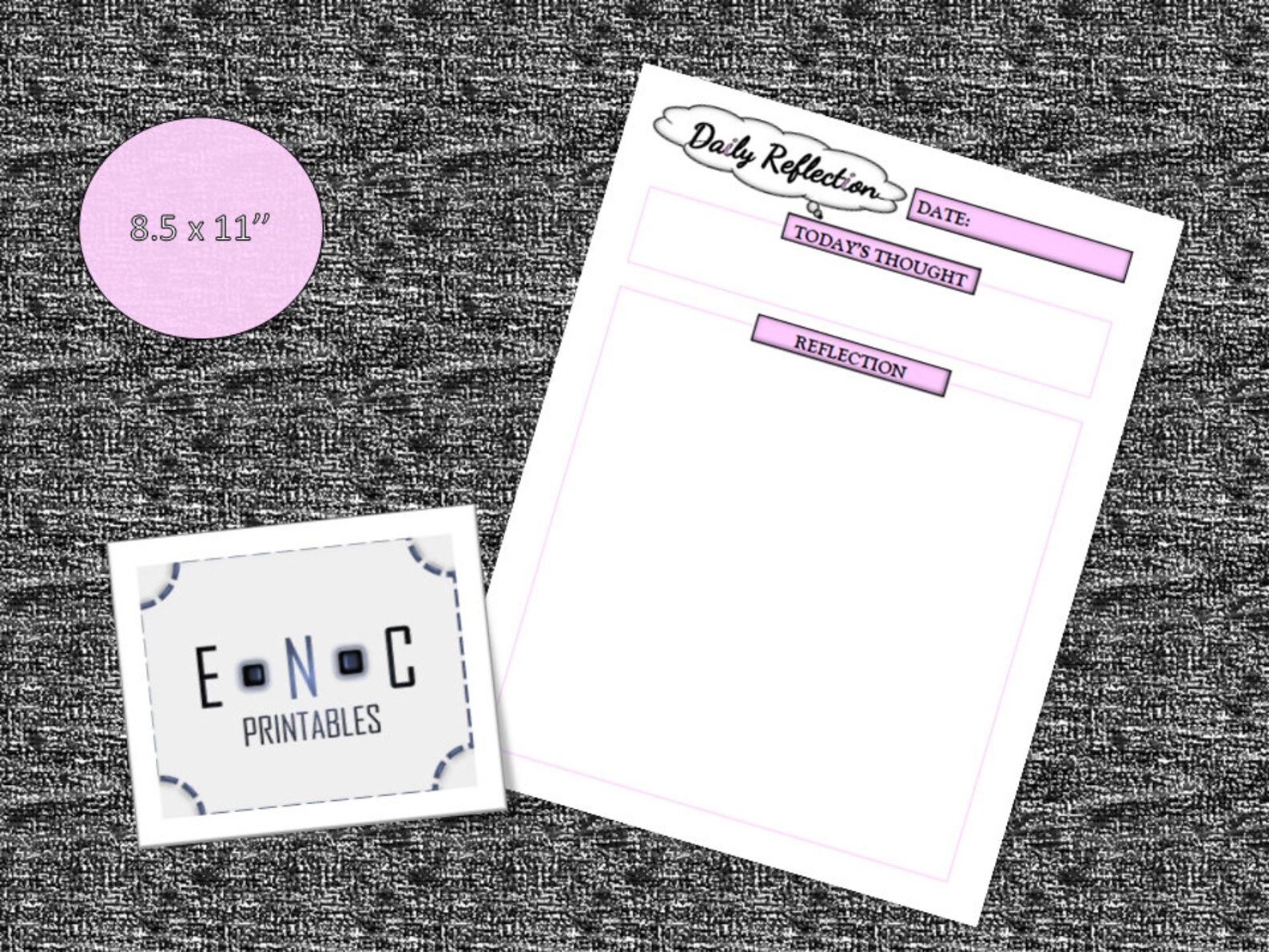 Printable Daily Reflection Page | PDF, Downloadable Print, Insert - Etsy