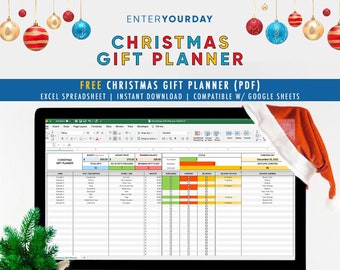 Christmas Gift List Spreadsheet - Etsy