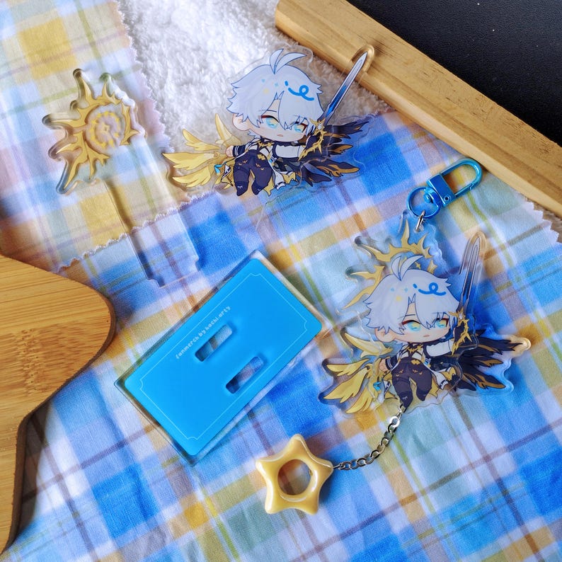 Honkai Star Rail Phainon Khaslana Keychain and Standee Multilayers ...