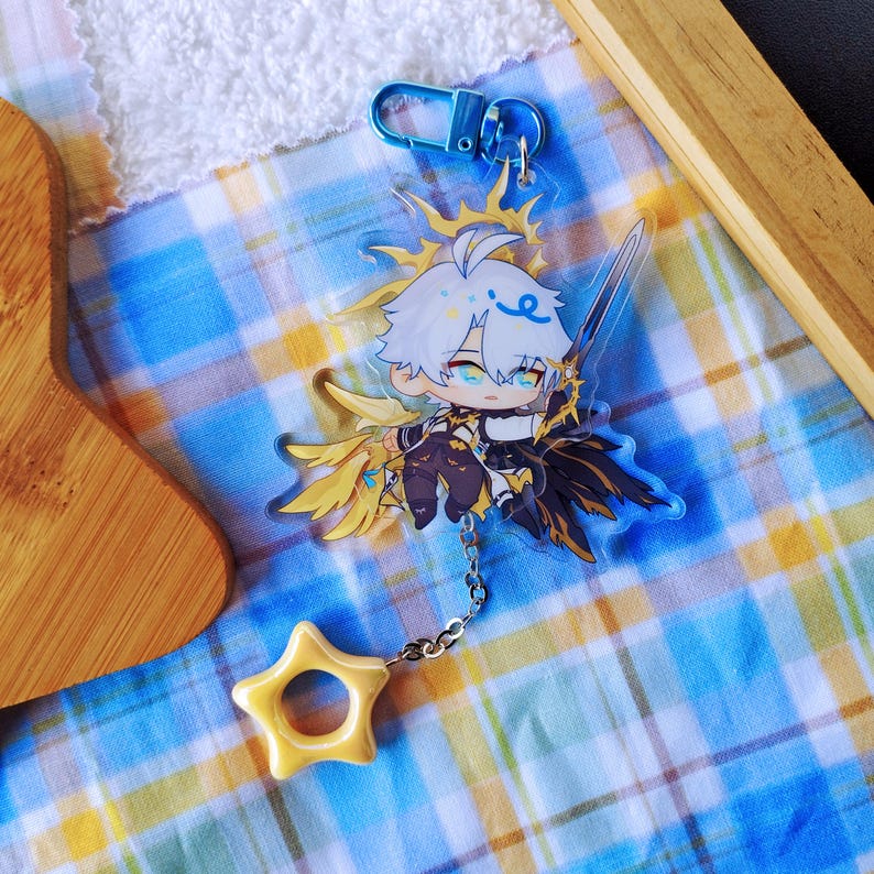 Honkai Star Rail Phainon Khaslana Keychain and Standee Multilayers ...