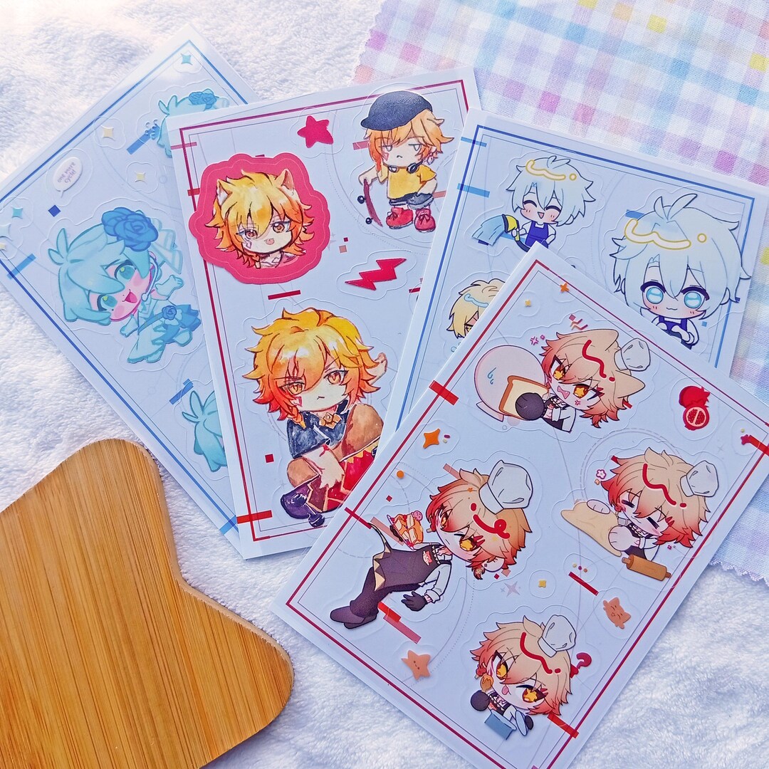 Phainon Mydei A6 Transparent Sticker Sheet - Etsy