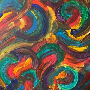 Painting Colorful Pain - Etsy