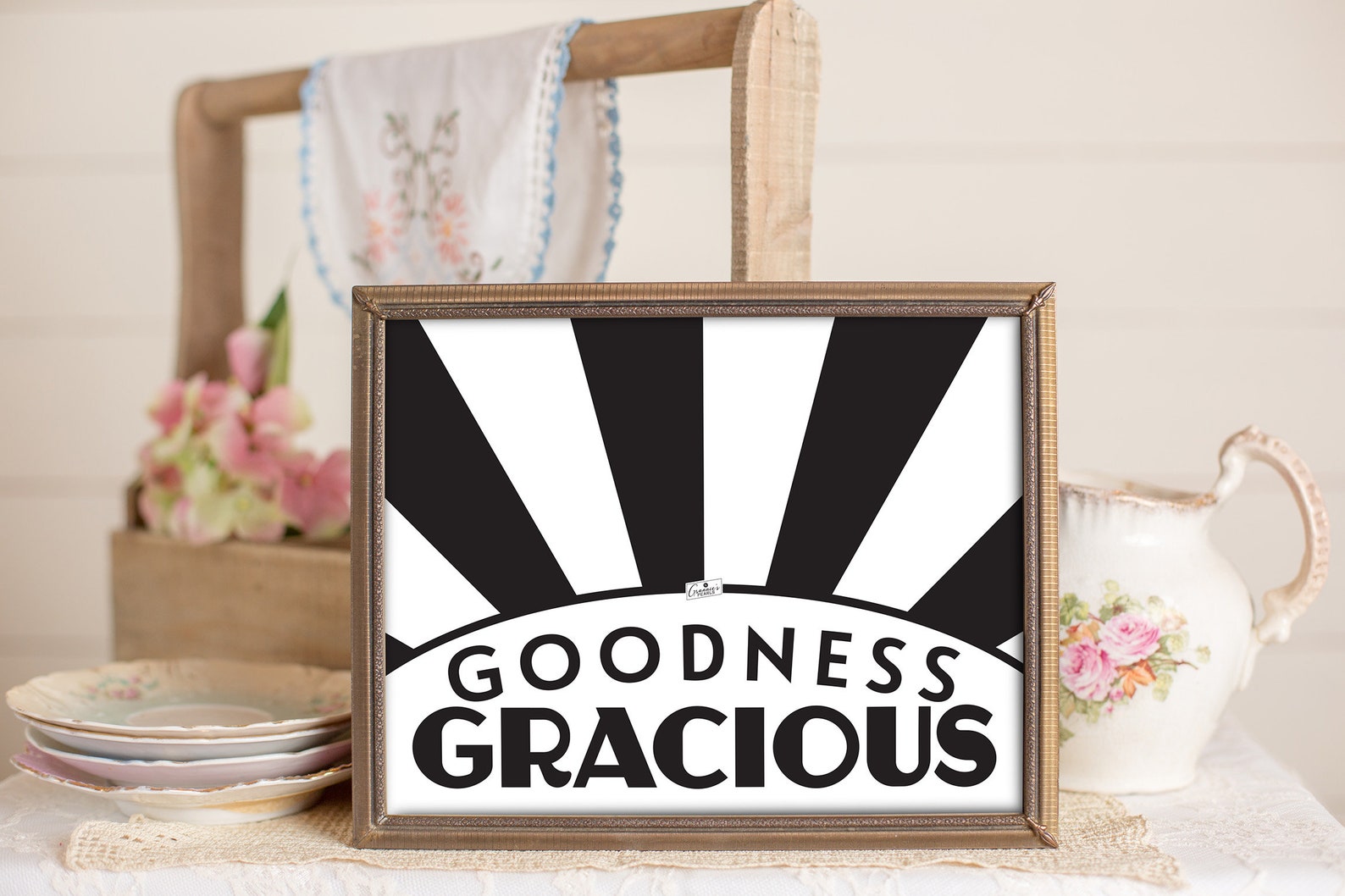 Goodness Gracious Printable Wall Art Home Decor Art Deco | Etsy