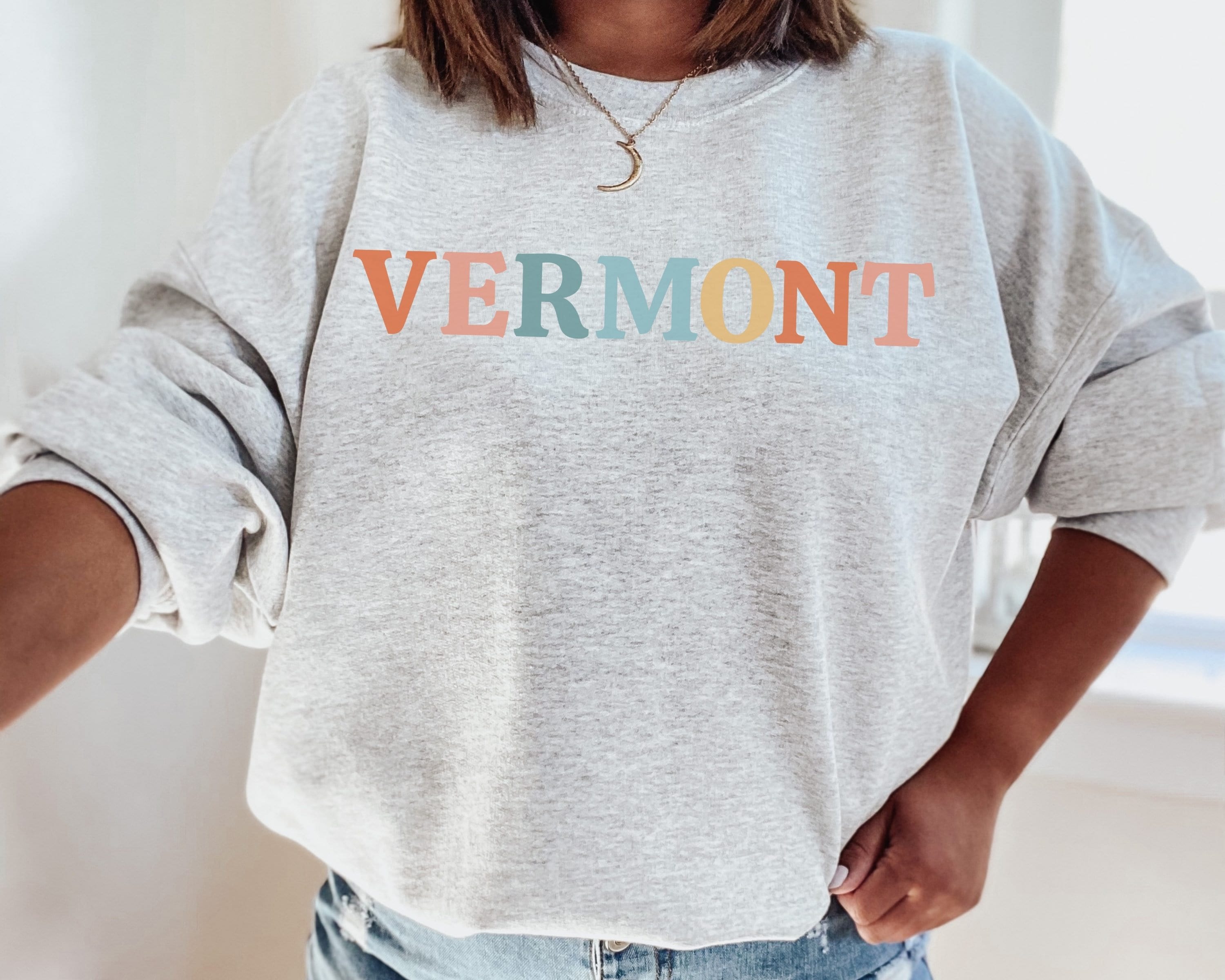 Vermont Sweatshirt Vermont Sweater Cute Vermont Shirt Vermont | Etsy