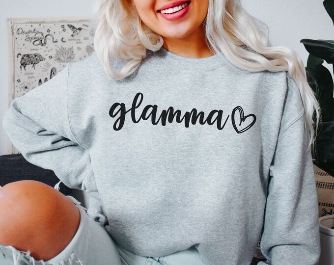 Glamma Cursive Bling Shirt, Glamma Bling Tshirt, Rhinestone Shirt ...