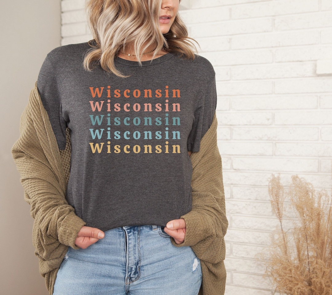 Wisconsin Shirt Cute Wisconsin Tshirt Wisconsin Gifts - Etsy