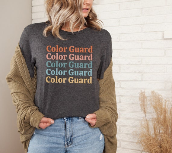 Color Guard Shirt Color Guard Gift Color Guard Mom Rainbow - Etsy
