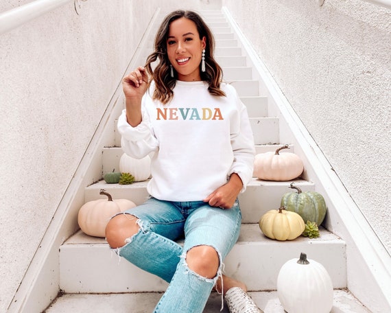 Nevada Sweatshirt Nevada Sweater Cute Nevada Shirt Nevada Crew - Etsy