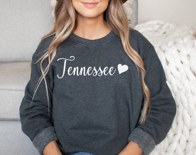 Tennessee Sweatshirt Tennessee Sweater Cute Tennessee Shirt Tennessee ...