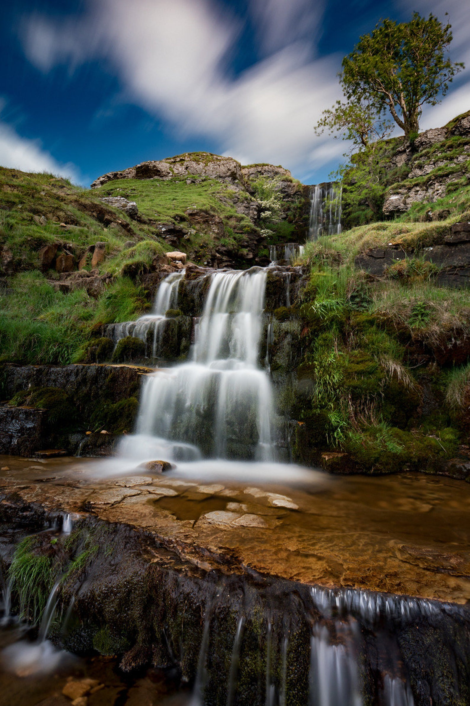 Cray Falls Print, Yorkshire Dales, Waterfall, Canvas Print, Wall Art ...