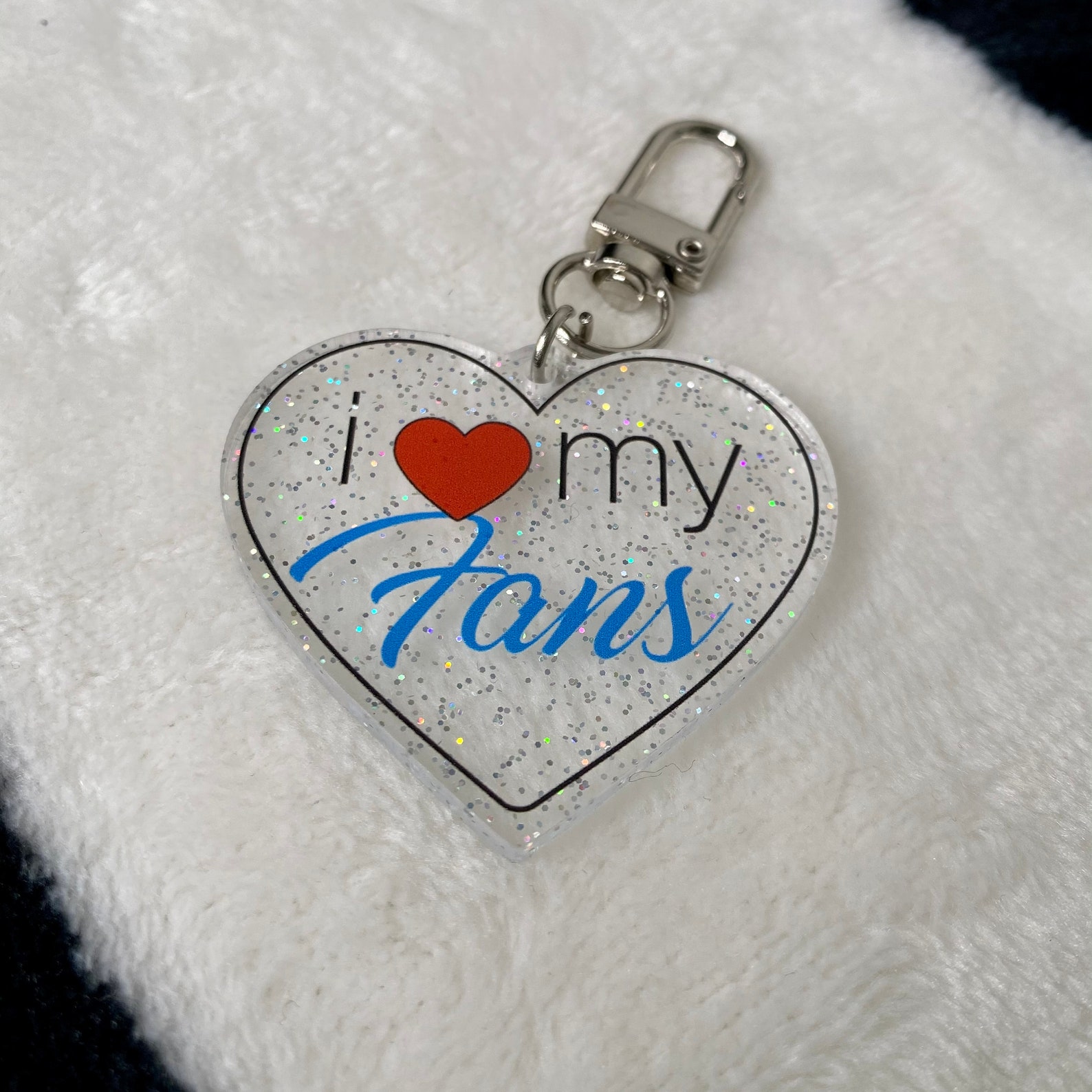 I love my fans keychain | Etsy