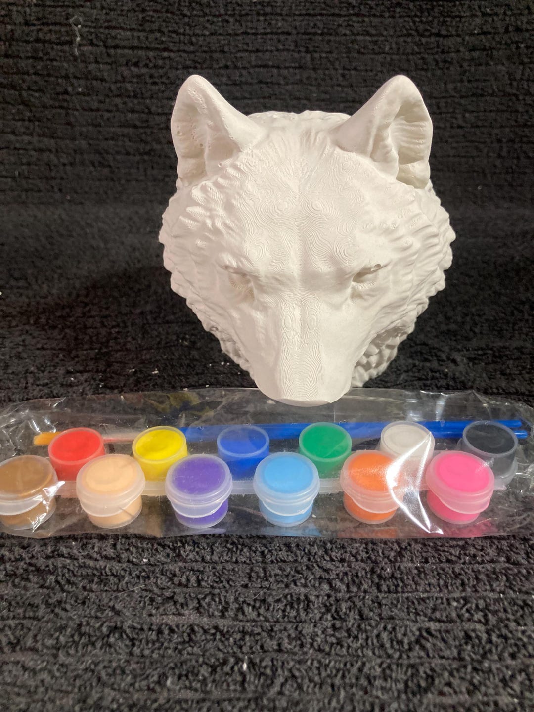 Plaster Wolf Bust - Etsy