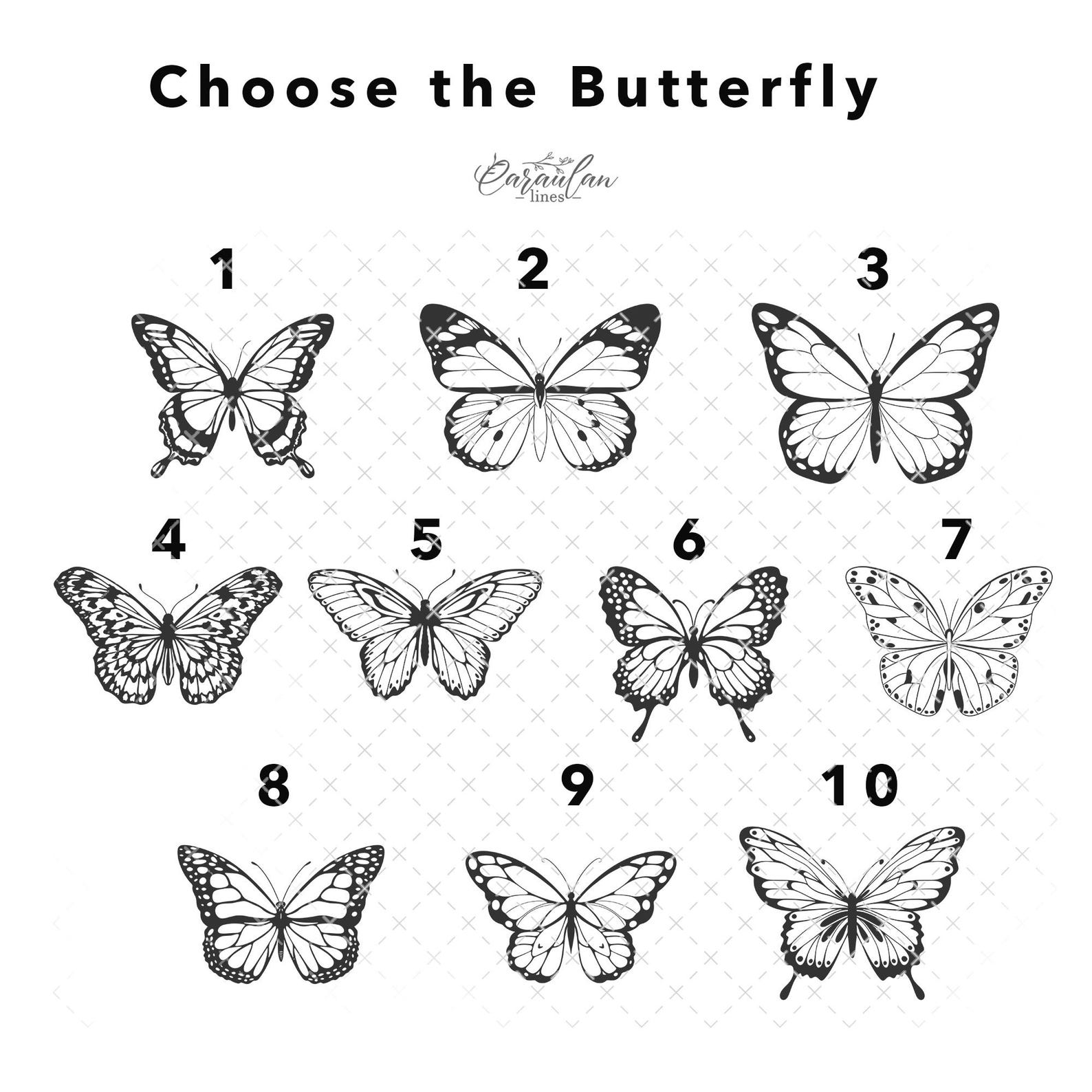 Custom Birth Flower Butterfly Tattoo Design: Family Bouquet (made to ...