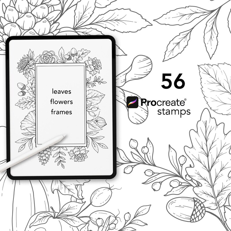 Botanical Stamp - Etsy