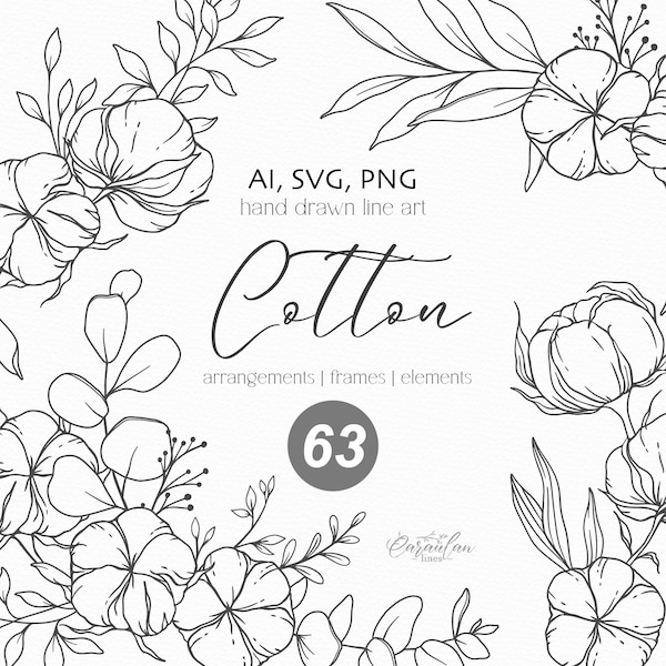 Cotton Svg - Etsy