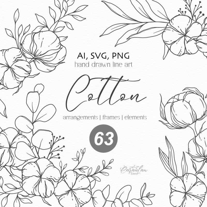 Cotton Svg - Etsy
