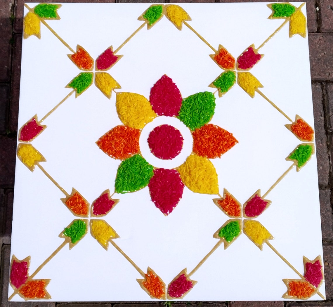 Traditional Phulkari Flower Maiyan Board Punjabi Wedding Accessories ...