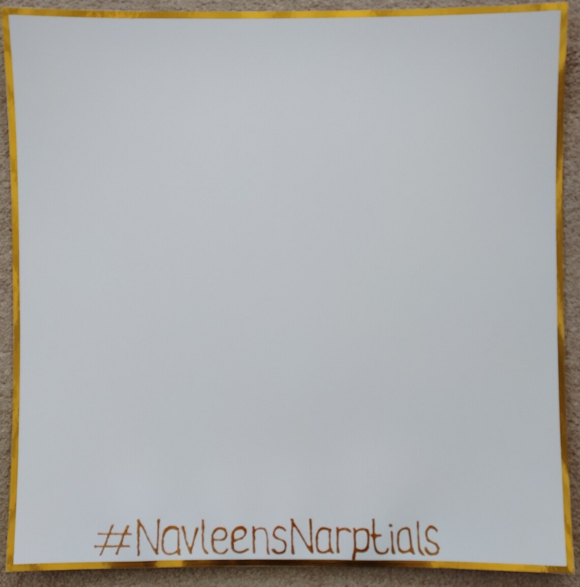 Vatna Hand Print Board Maiyan Board Card Punjabi Wedding - Etsy