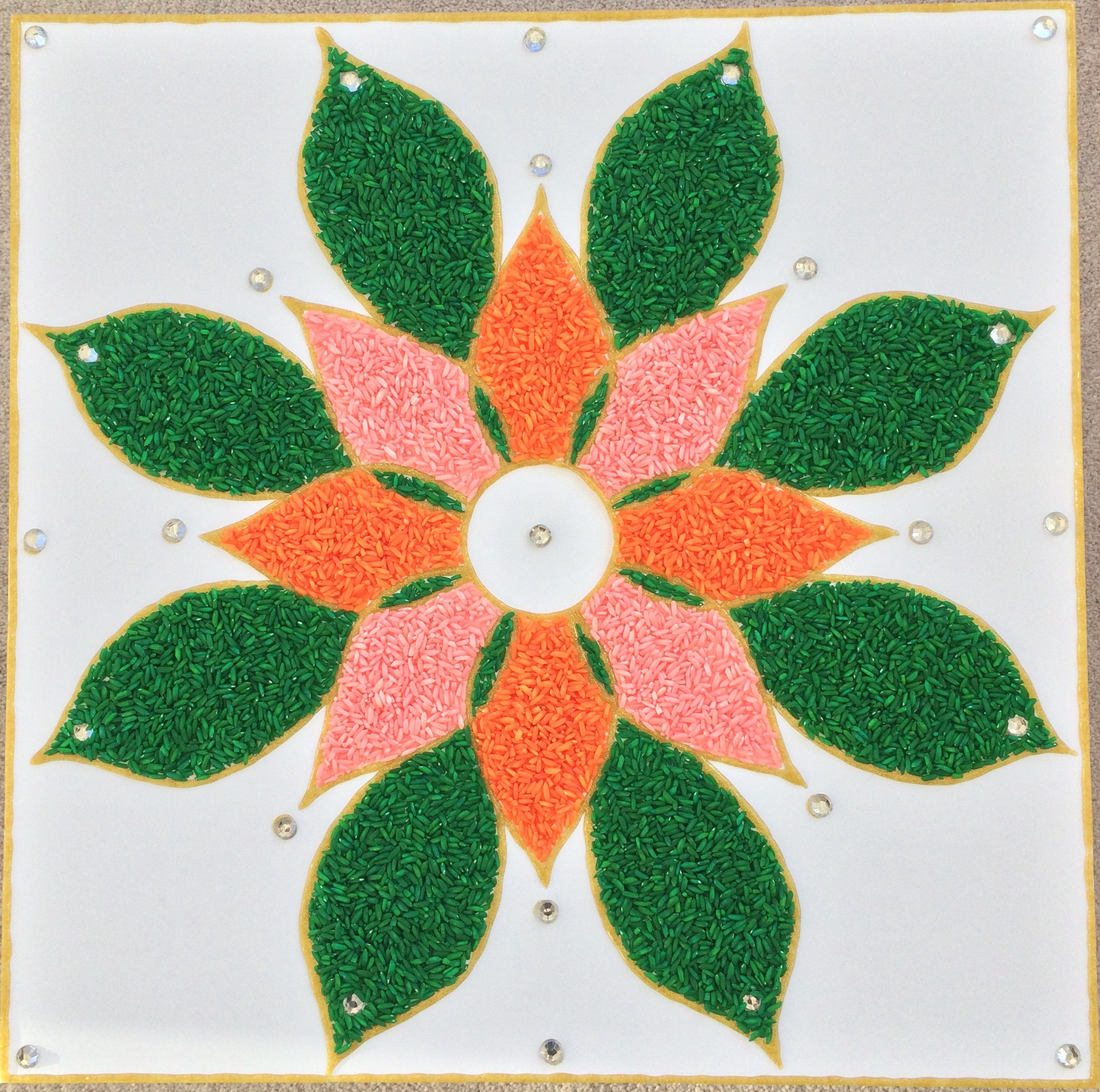 Gem Flower Maiyan Board Punjabi Wedding Accessories Indian - Etsy