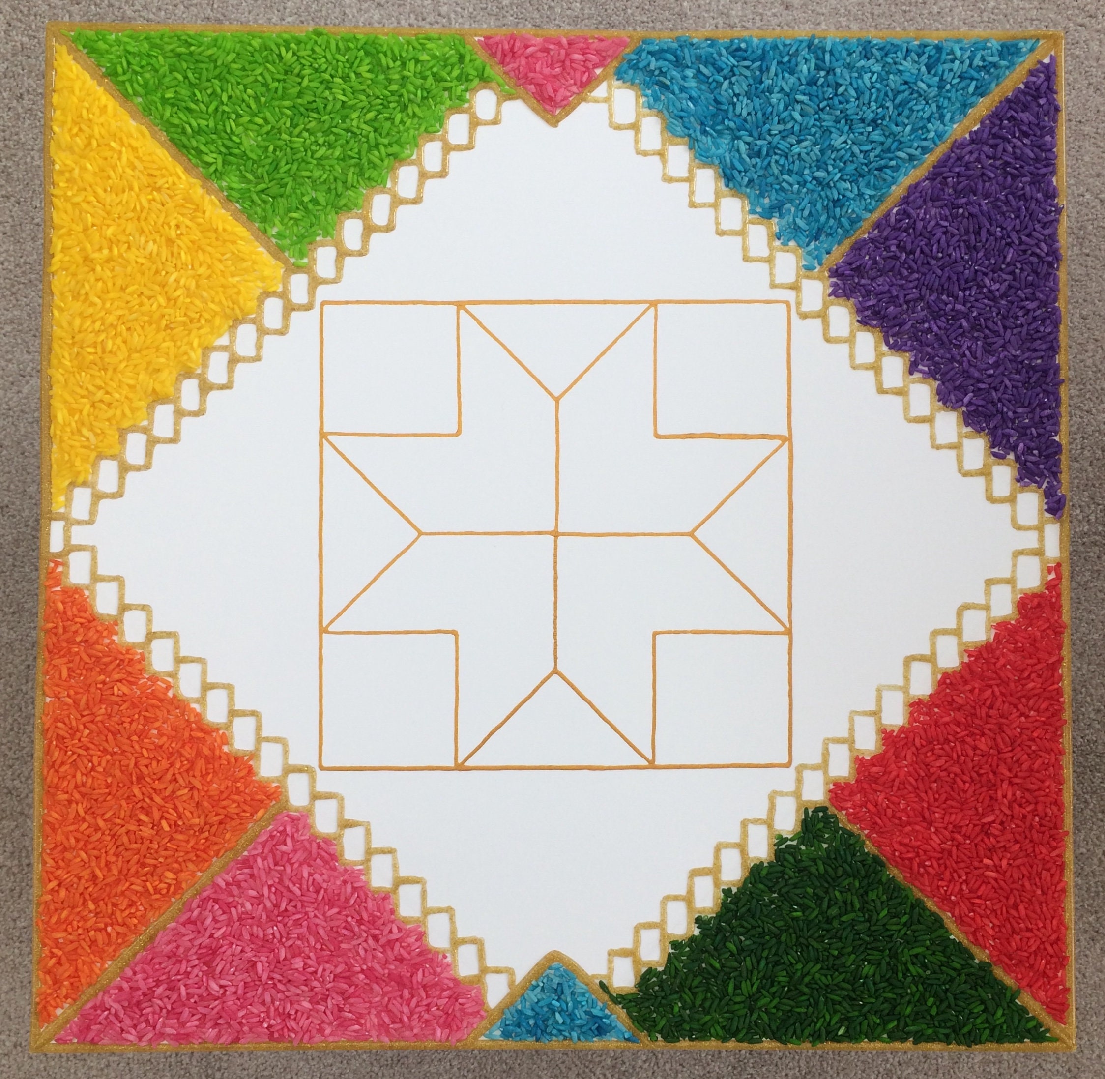 Traditional Phulkari Flower Maiyan Board Punjabi Wedding - Etsy UK