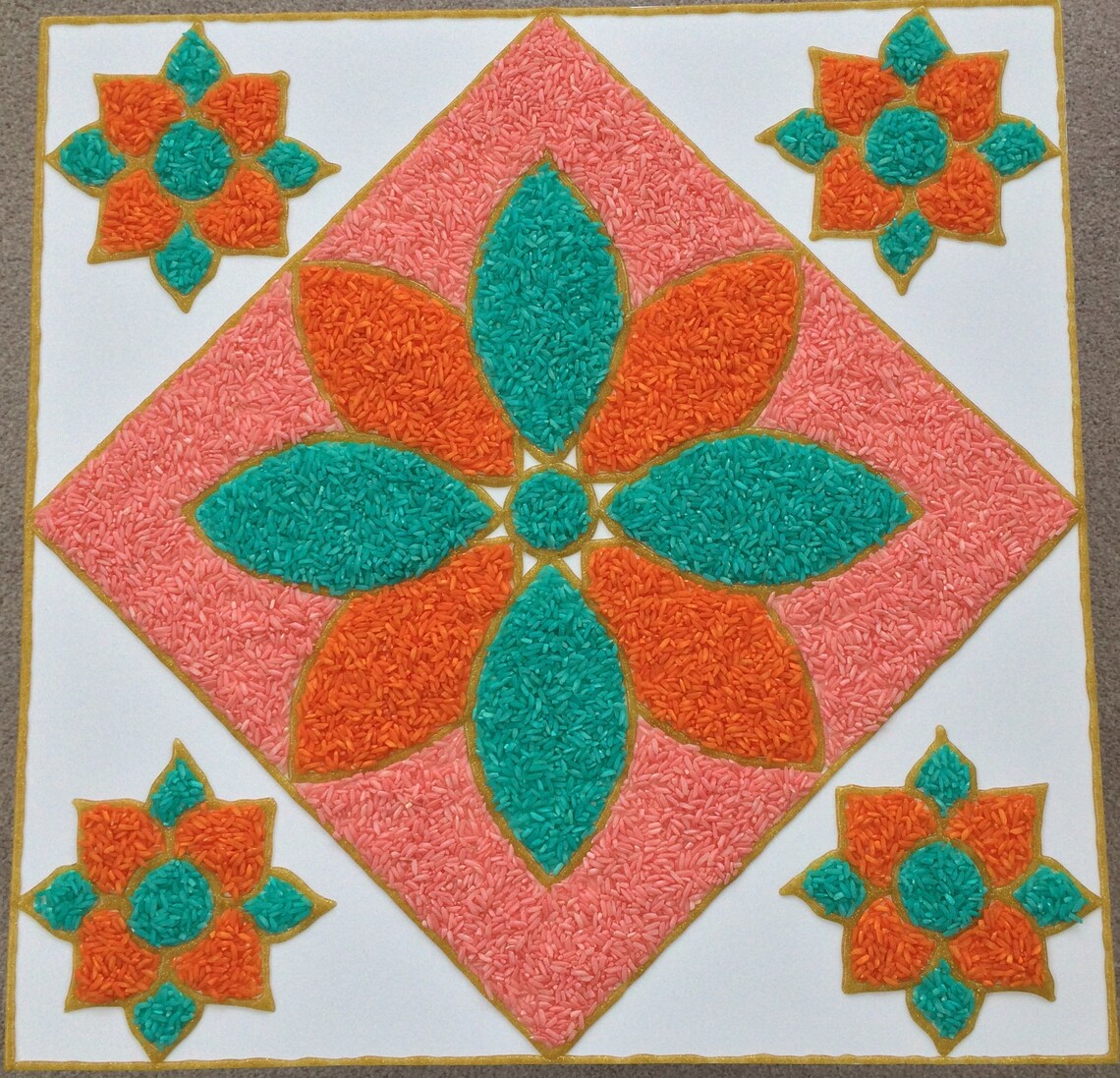 Floral Design Maiyan Board Punjabi Wedding Accessories - Etsy