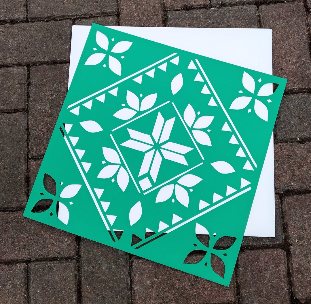 Maiyan Board Base and Card Stencil for Powder Rangoli | Indian Punjabi ...