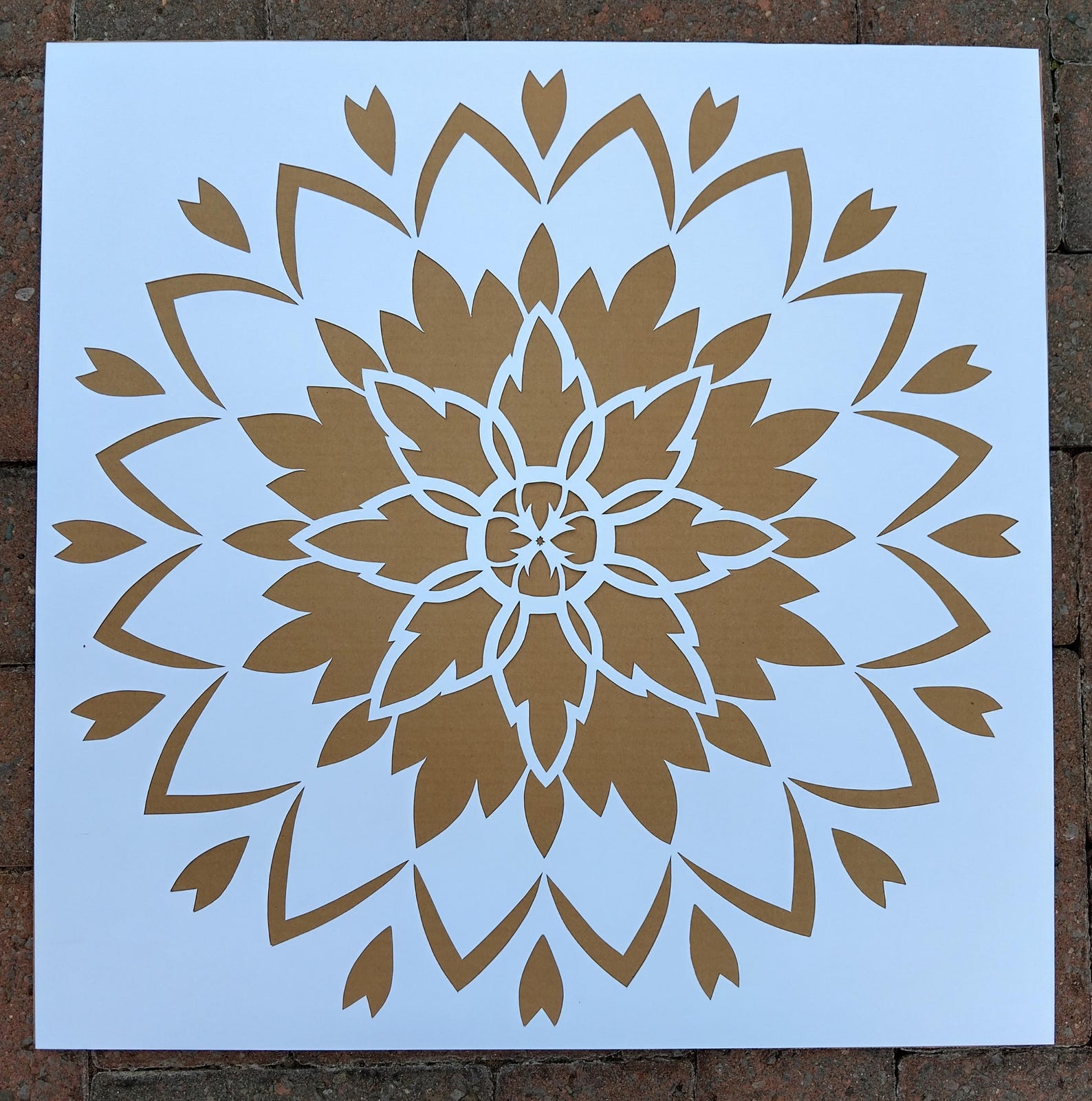 Maiyan Board Base and Card Stencil for Powder Rangoli | Indian Punjabi ...