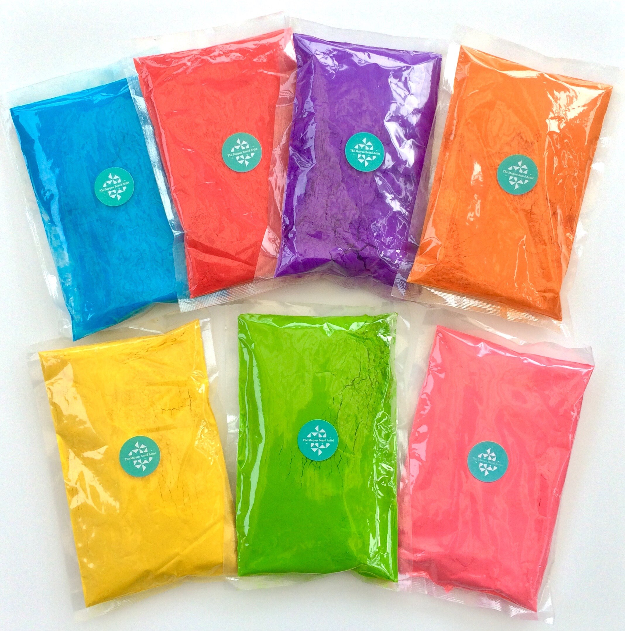 Coloured Powder 7 Rangoli Powders Gulaal Maiyan Board Rangoli Design ...