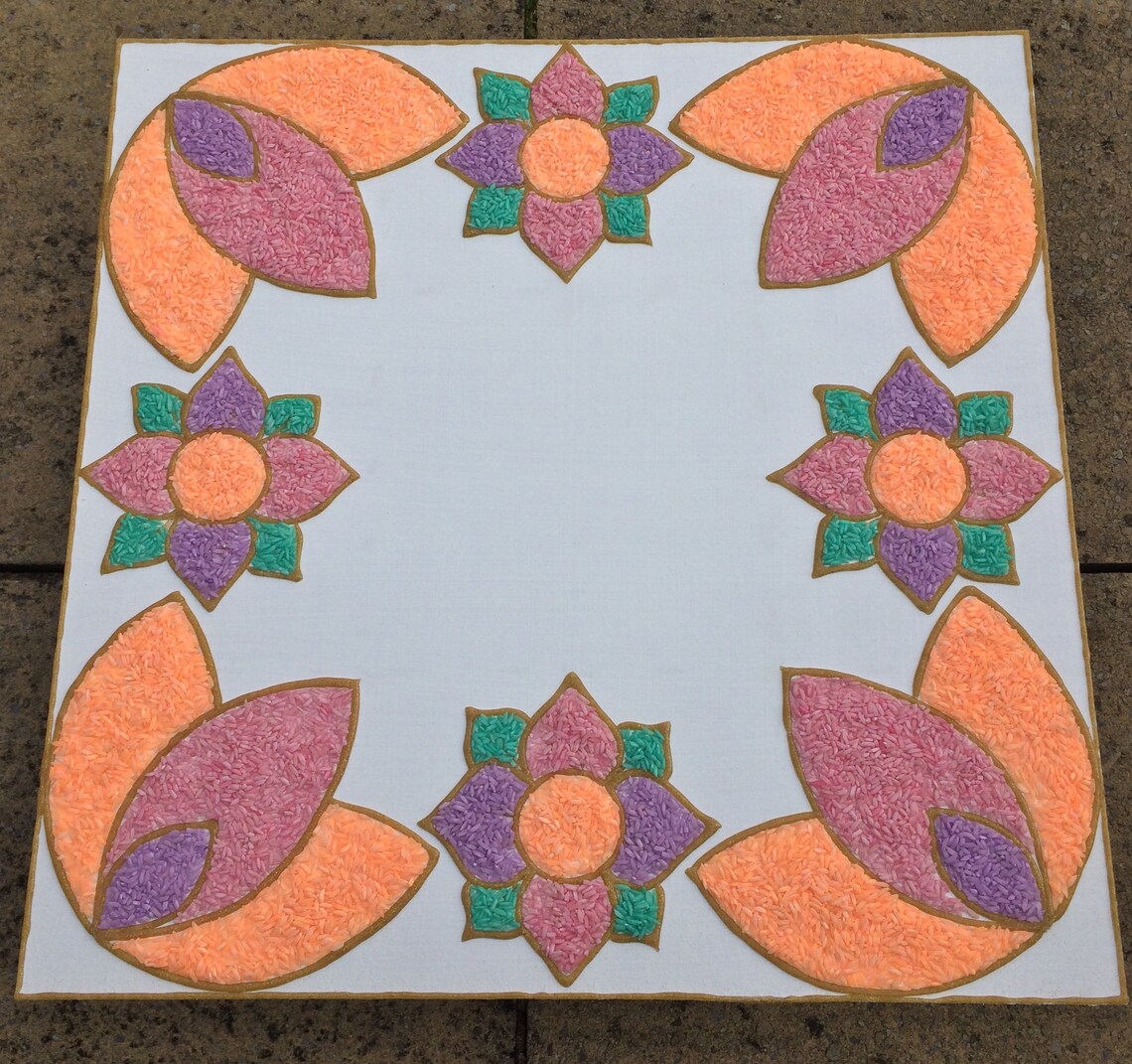 8 Lotus Flower Design Maiyan Board | Punjabi Wedding Accessories ...