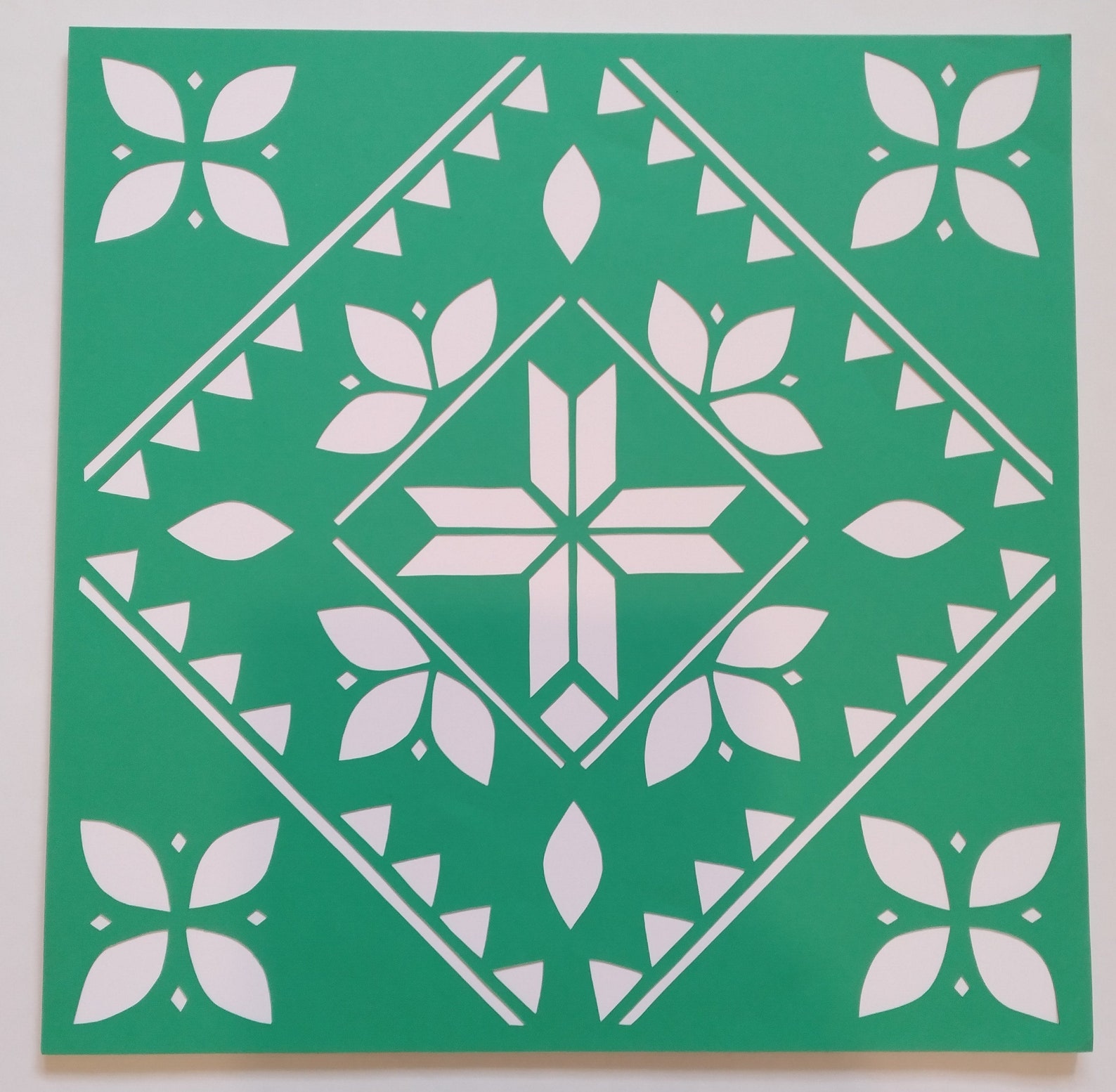 Maiyan Board Base and Card Stencil for Powder Rangoli | Indian Punjabi ...