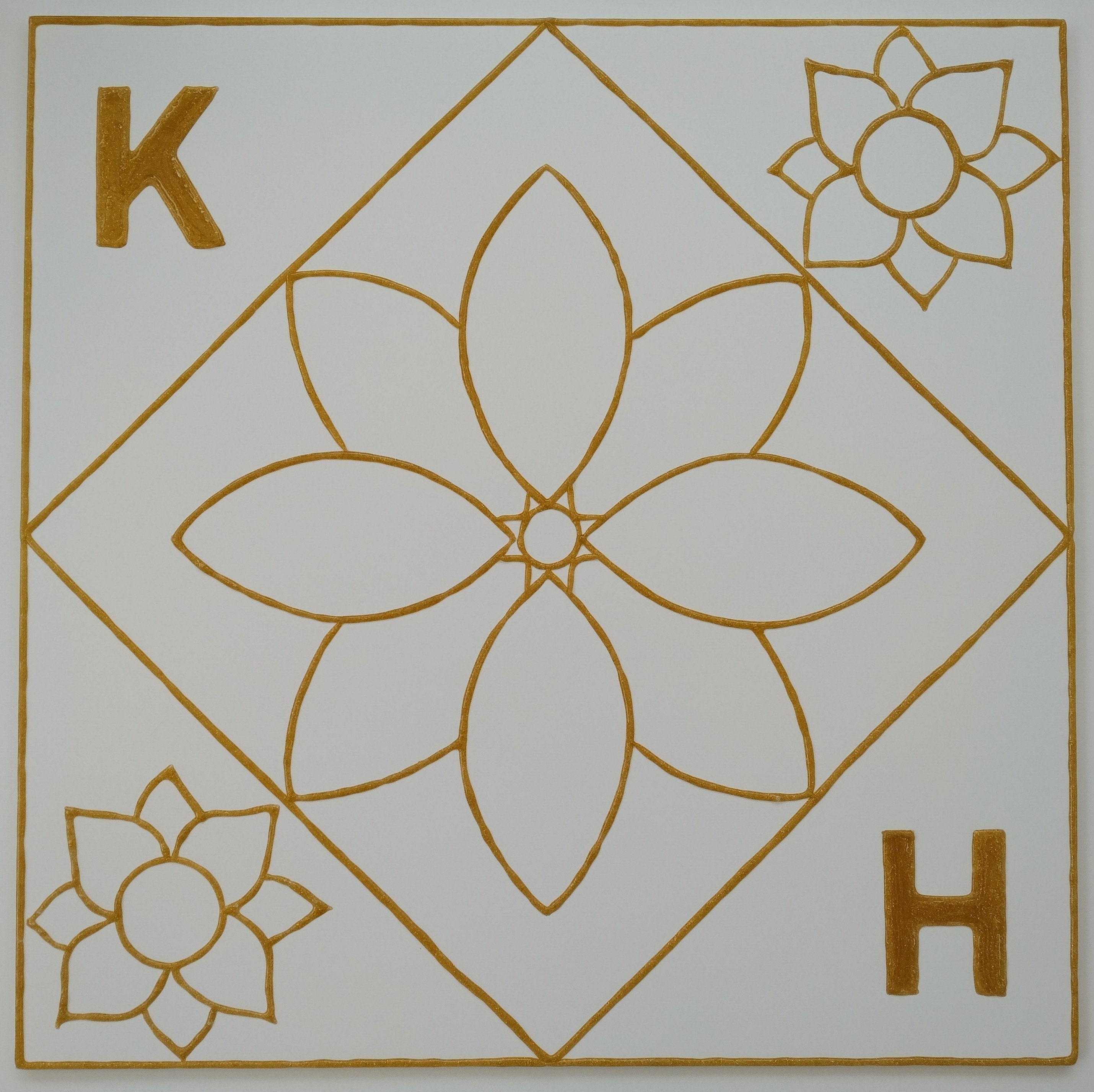 Floral Design Maiyan Board | Punjabi Wedding Accessories | Rangoli ...