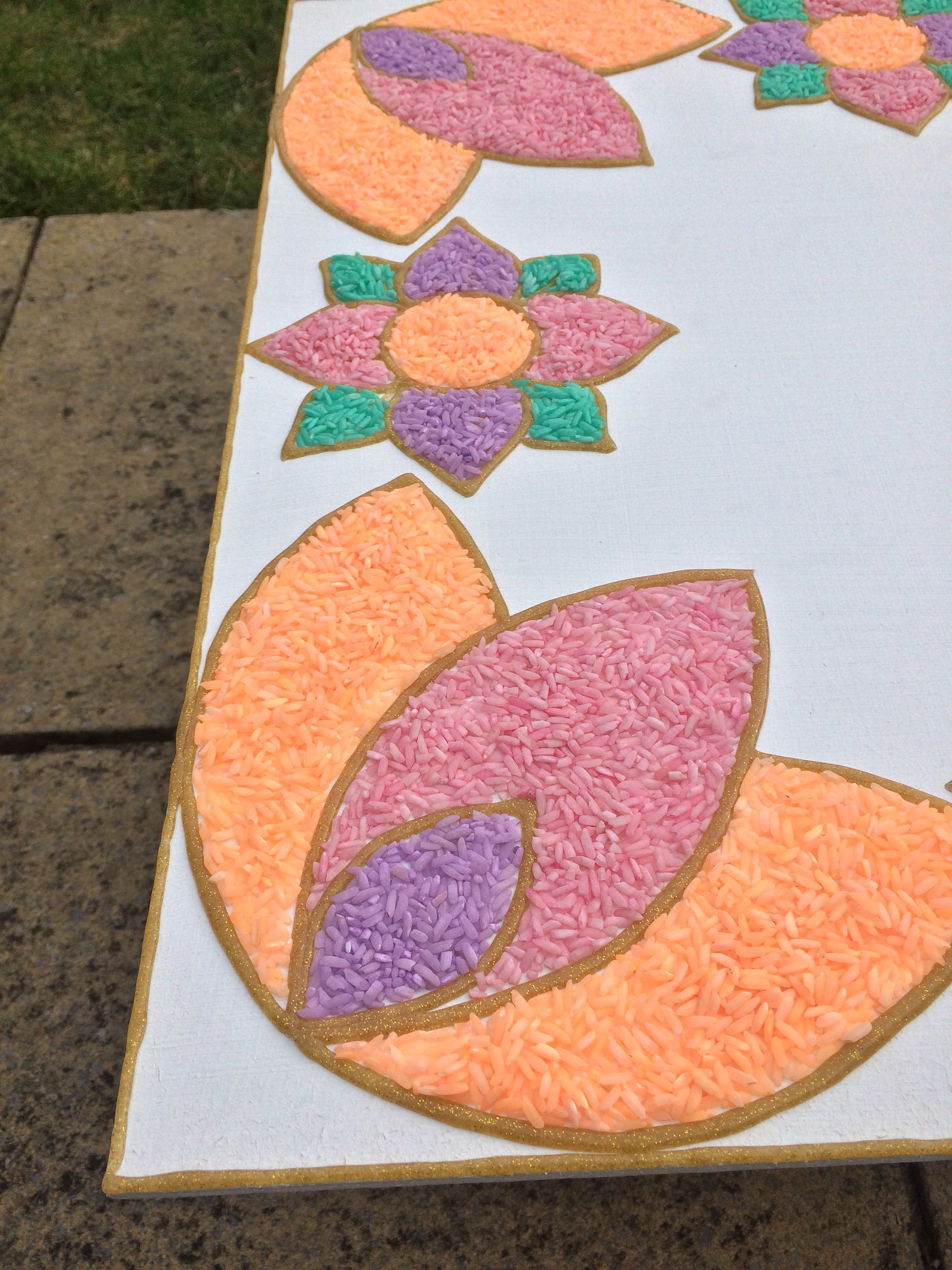 8 Lotus Flower Design Maiyan Board | Punjabi Wedding Accessories ...