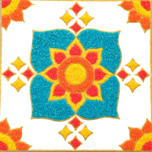 Floral Design Maiyan Board Punjabi Wedding Accessories - Etsy