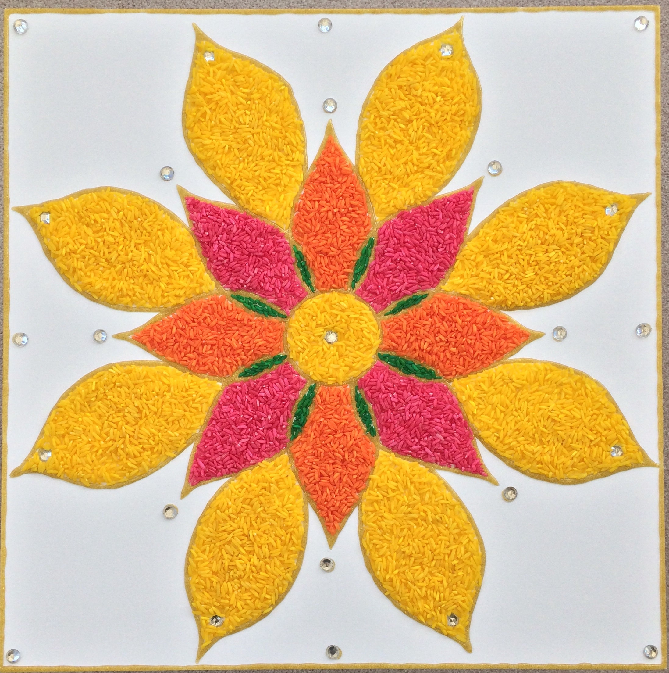 Gem Flower Maiyan Board Punjabi Wedding Accessories Indian - Etsy