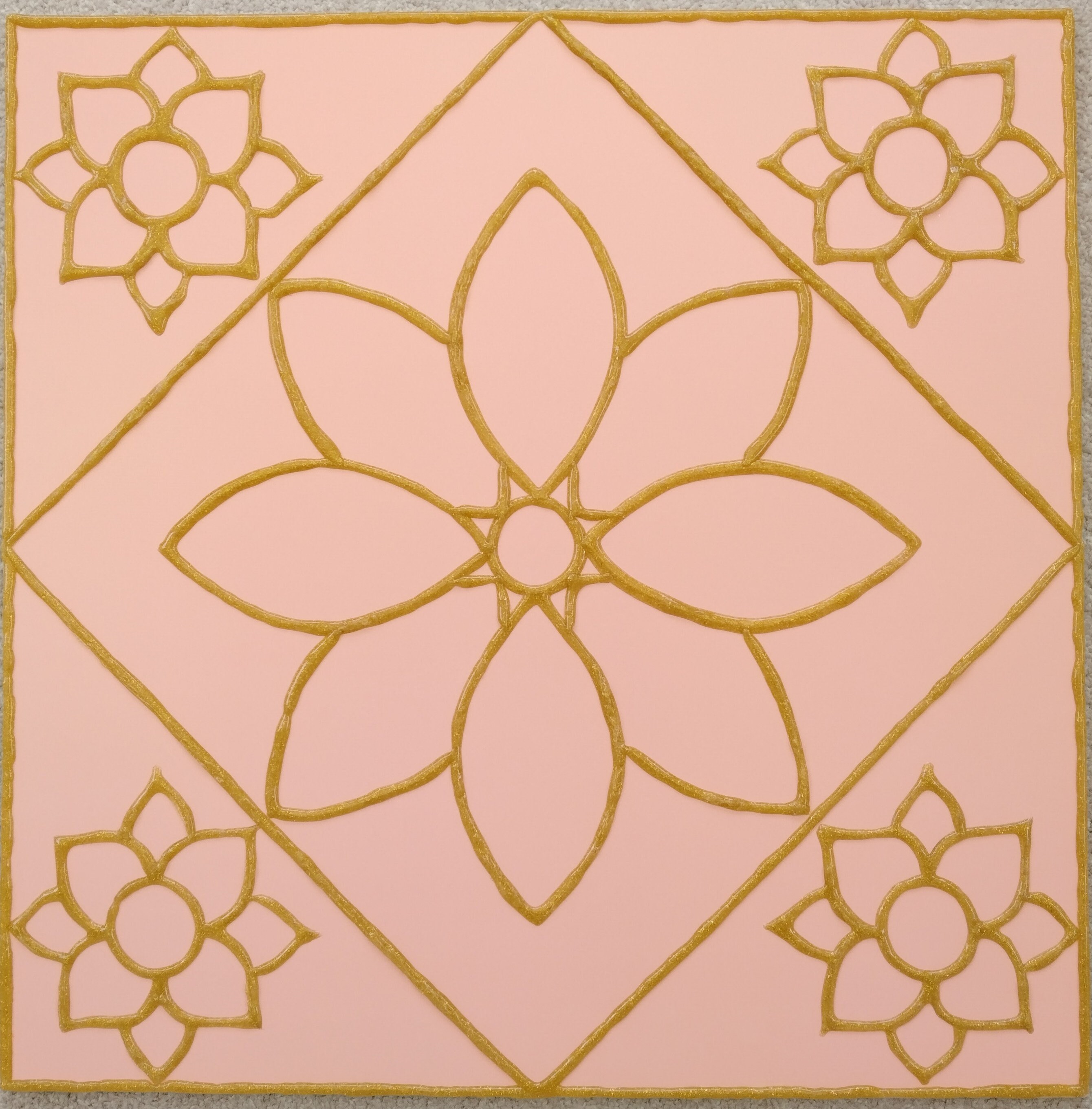 Floral Design Maiyan Board Punjabi Wedding Accessories - Etsy