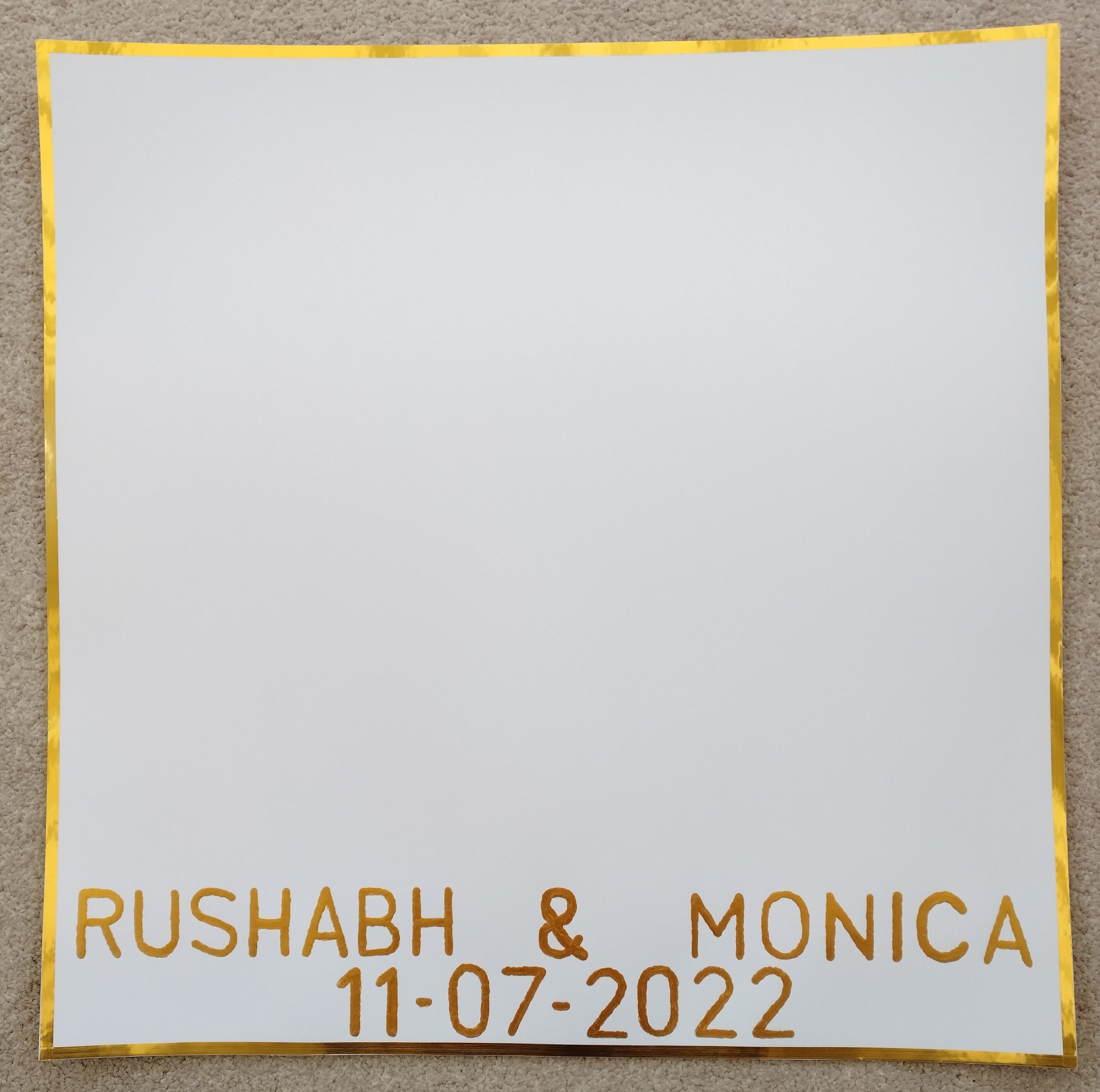 Vatna Hand Print Board | Maiyan Board | Card | Punjabi Wedding ...