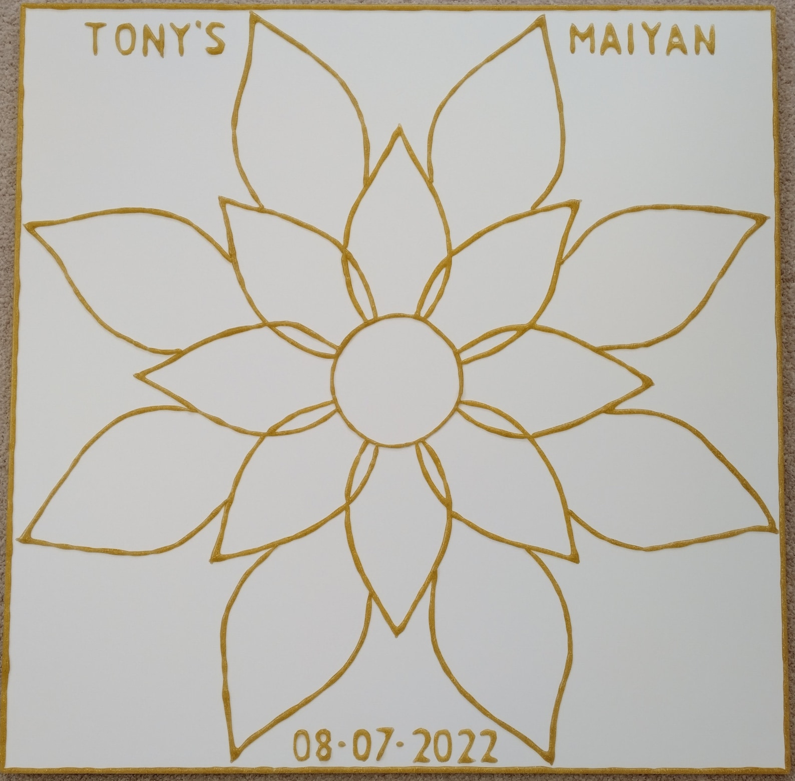 Flower Maiyan Board Punjabi Wedding Accessories Indian Punjabi Wedding ...