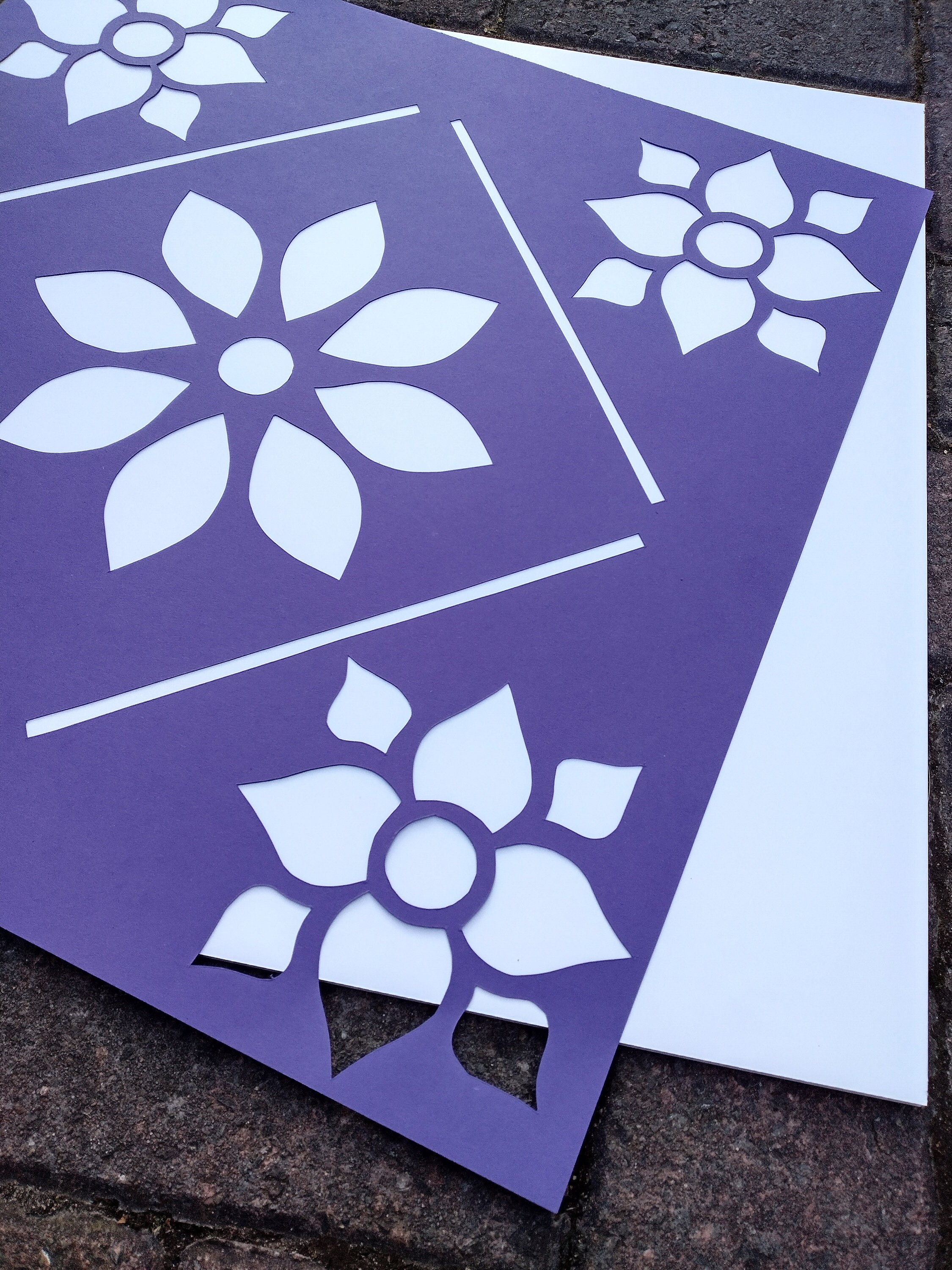 Maiyan Board Base and Card Stencil for Powder Rangoli | Indian Punjabi ...