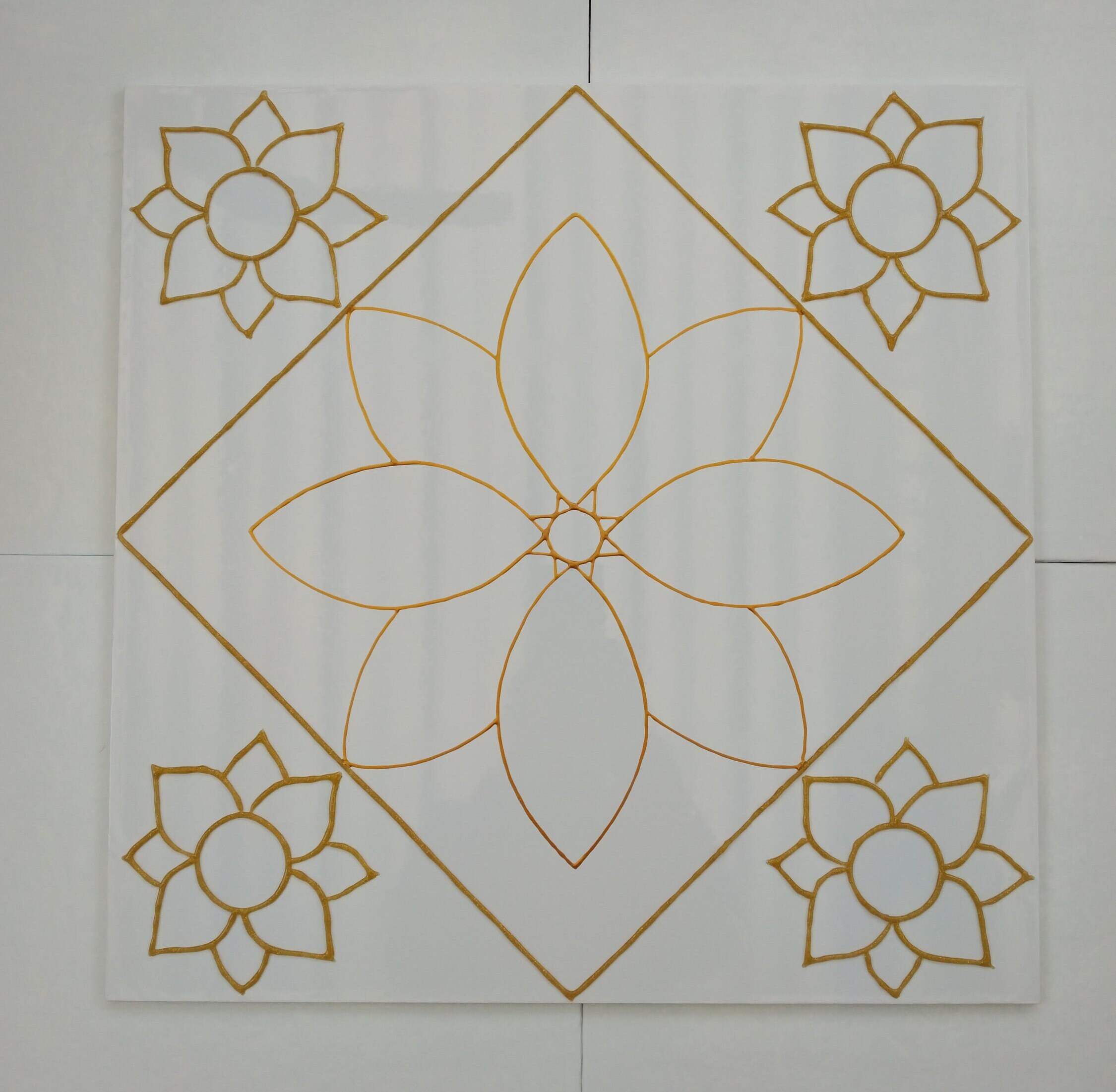 Floral Design Maiyan Board Punjabi Wedding Accessories - Etsy