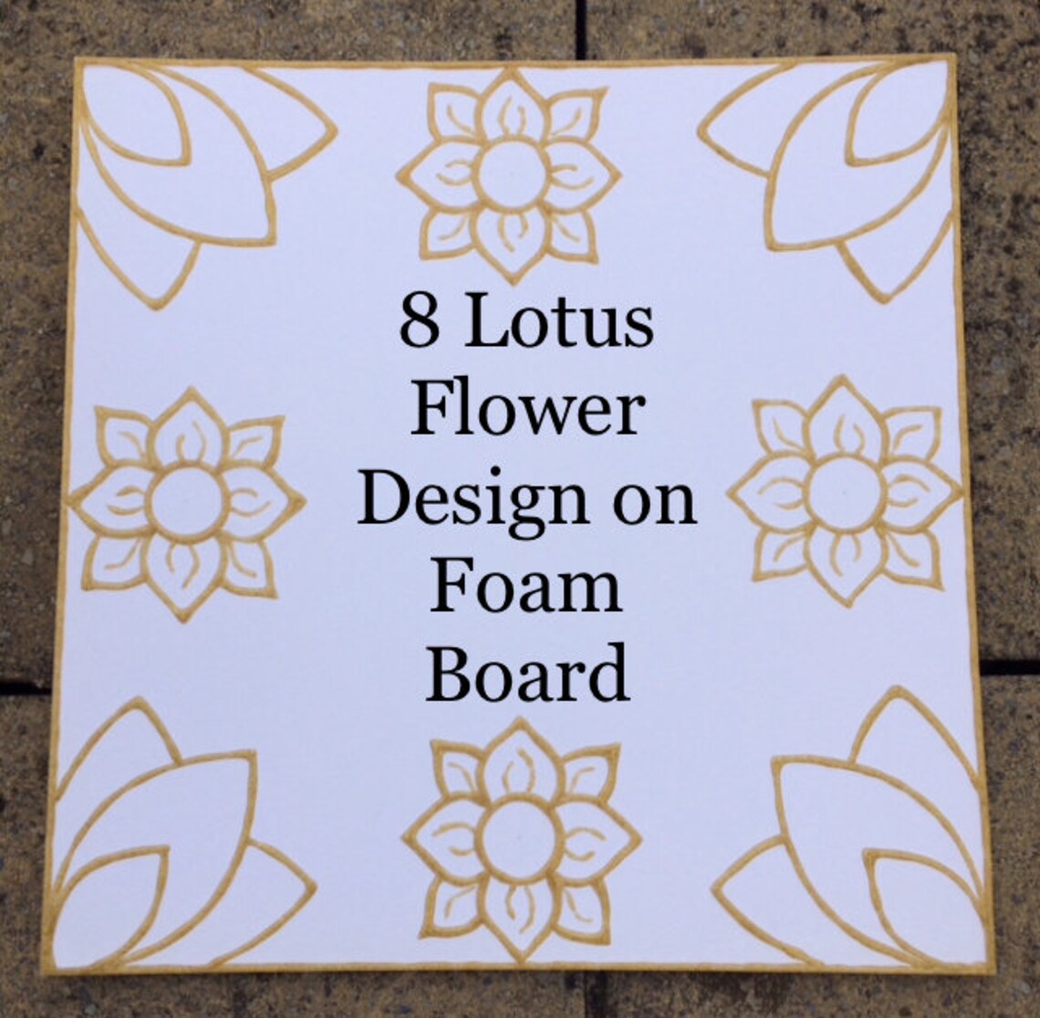 8 Lotus Flower Design Maiyan Board Punjabi Wedding - Etsy